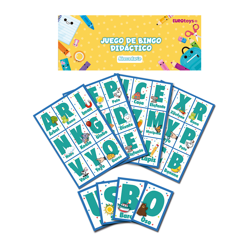 JUEGO BINGO ABECEDARIO - Euro Novelty