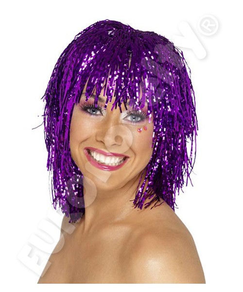 PELUCA METALICA MORADA - Euro Novelty