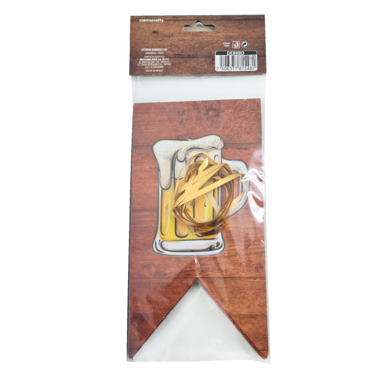 LETRERO BANDERILLAS BEER-DAY - Euro Novelty