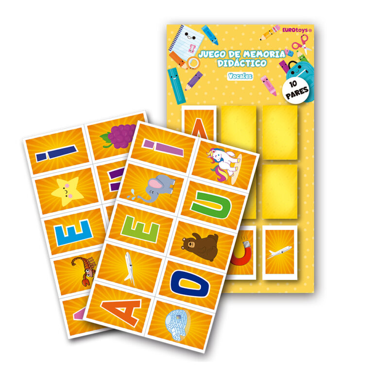 JUEGO MEMORIA VOCALES - Euro Novelty
